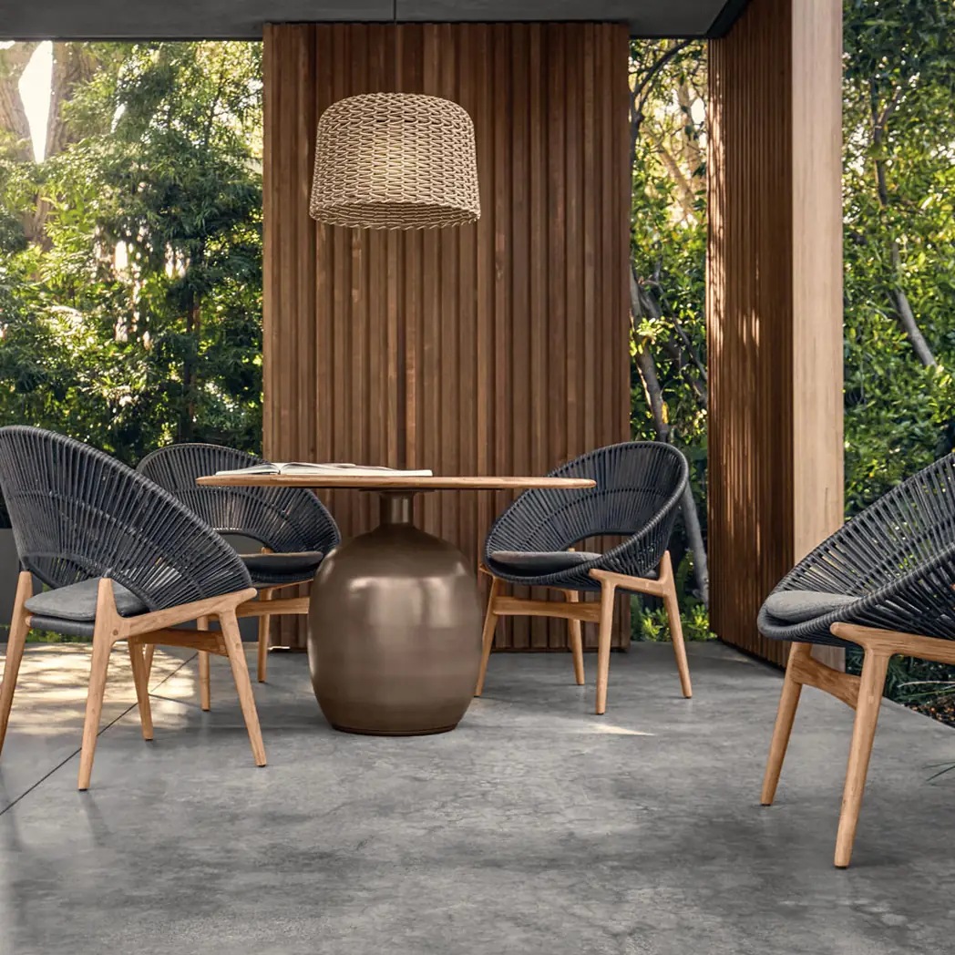 Gloster Bora Dining Chair with Arms