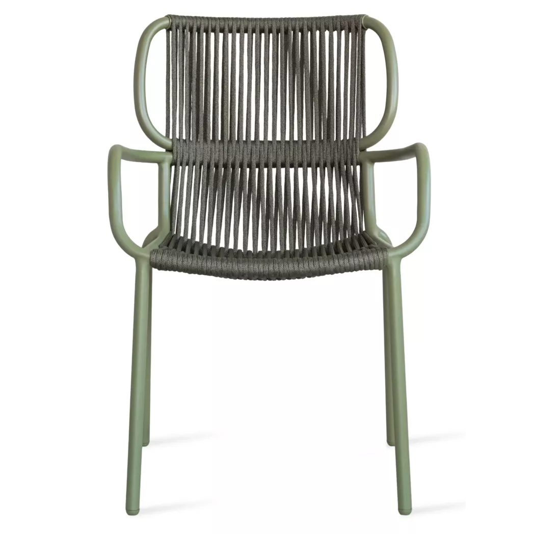 Ribbon Outdoor Dining Chair Moss Green | Viva Lagoon